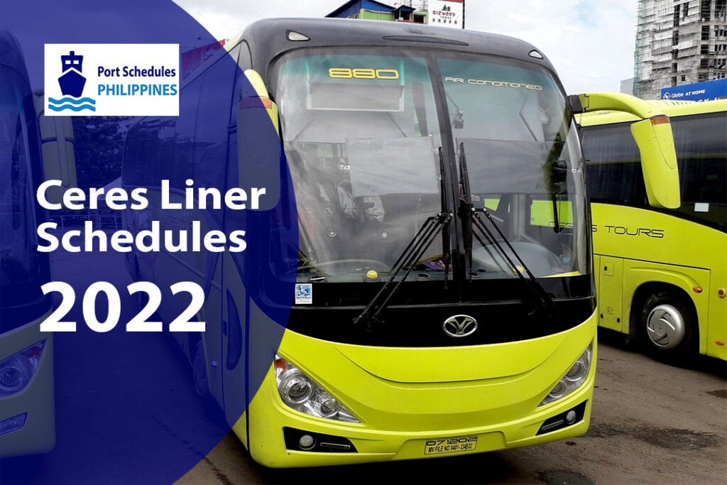 Ceres Liner Bus Complete Schedules for 2022